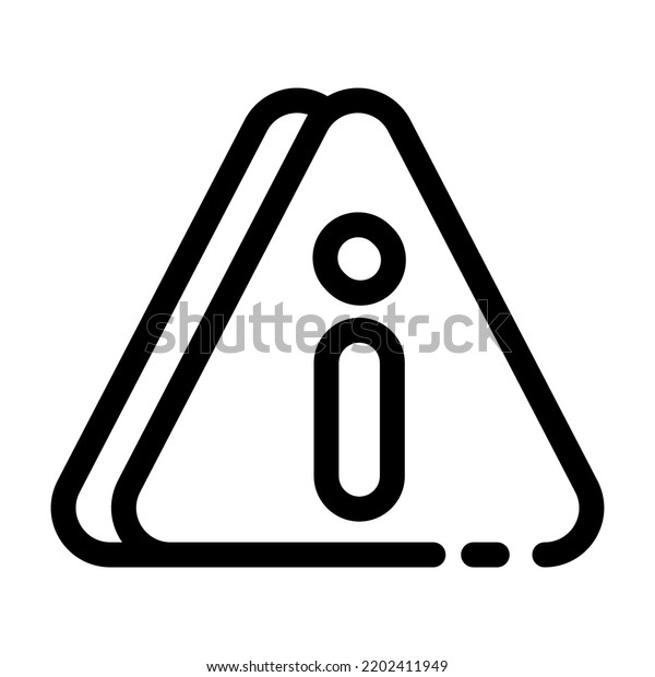 Warning Help Info Icon Line Stock Vector (Royalty Free) 2202411949 ...