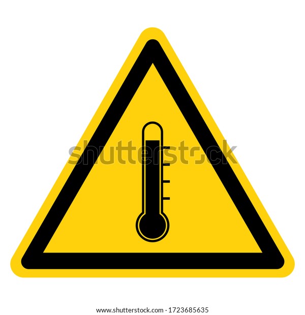 Warning High Temperature Symbol Sign Vector 库存矢量图（免版税）1723685635 ...