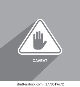 Caveat Icon Stop Icon Vector: เวกเตอร์สต็อก (ปลอดค่าลิขสิทธิ์ ...