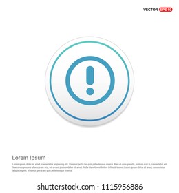 Warning Icon White Background Icon Template 스톡 벡터(로열티 프리) 1215048193 ...