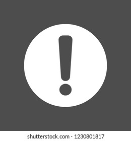 Warning Icon Round Sign Vector 스톡 벡터(로열티 프리) 1230801817 | Shutterstock
