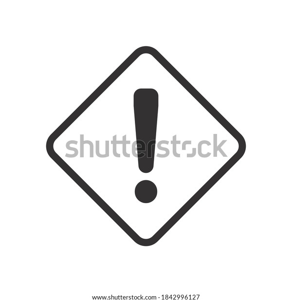 Warning Icon Vector Modern Design Trendy Stock Vector (Royalty Free ...
