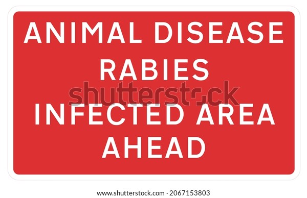 Warning Infected Areas Area Infected By Stock Vector (Royalty Free ...