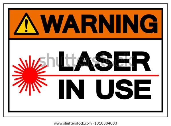 Warning Laser Use Symbol Sign Vector Stock Vector (Royalty Free ...