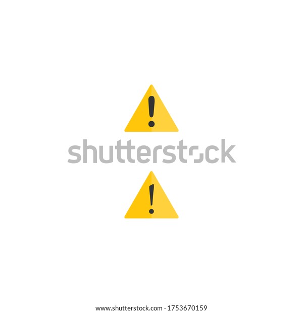 Warning Logo Prohibition Exclamation Mark Beware Stock Vector (Royalty ...
