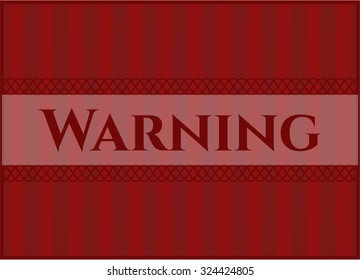 Warning Poster Card Stock Vector (Royalty Free) 324424805 | Shutterstock