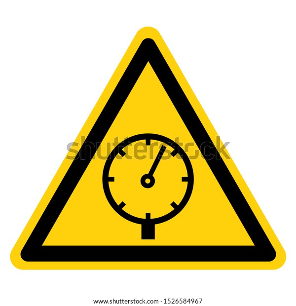 Vektor Stok Warning Pressure Symbol Signvector Illustration Isolated ...