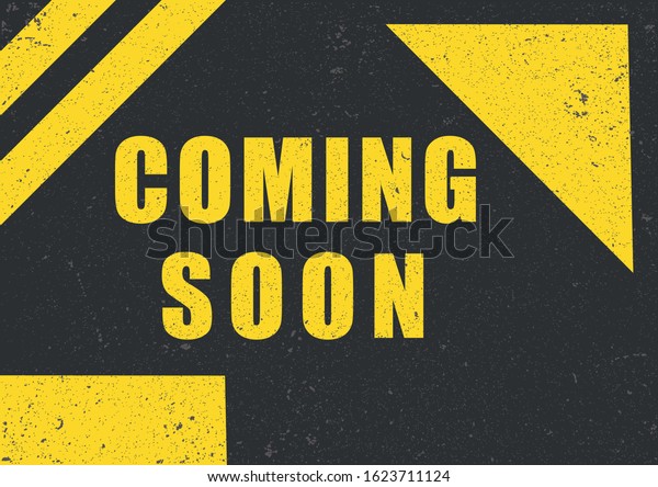 Warning Road Mark Coming Soon Vector Stock Vector (Royalty Free ...
