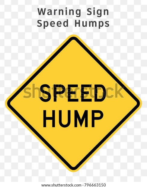 「Warning Road Sign Speed Humps Vector」のベクター画像素材（ロイヤリティフリー） 796663150 ...