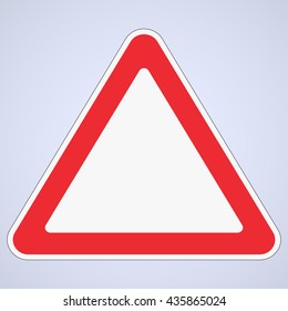 Warning Sign Blank Stock Vector (Royalty Free) 435865024 | Shutterstock