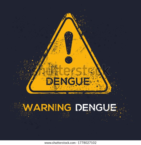 Warning Sign Dengue Vector Illustration: vetor stock (livre de direitos ...