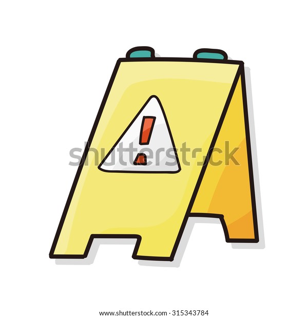 Warning Sign Doodle Stock Vector (Royalty Free) 315343784 | Shutterstock
