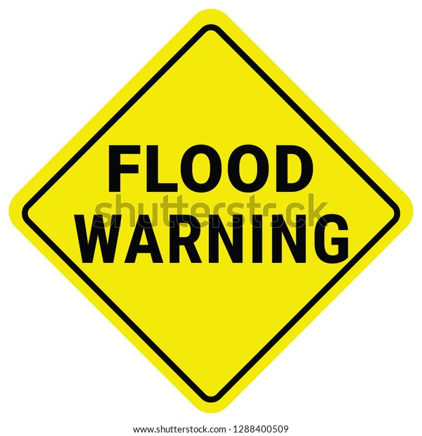 Warning Sign Flood Warning Flash Flood: เวกเตอร์สต็อก (ปลอดค่าลิขสิทธิ์ ...