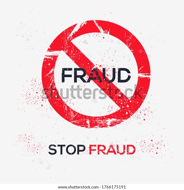 Warning Sign Fraud Vector Illustration Stock Vector (Royalty Free ...