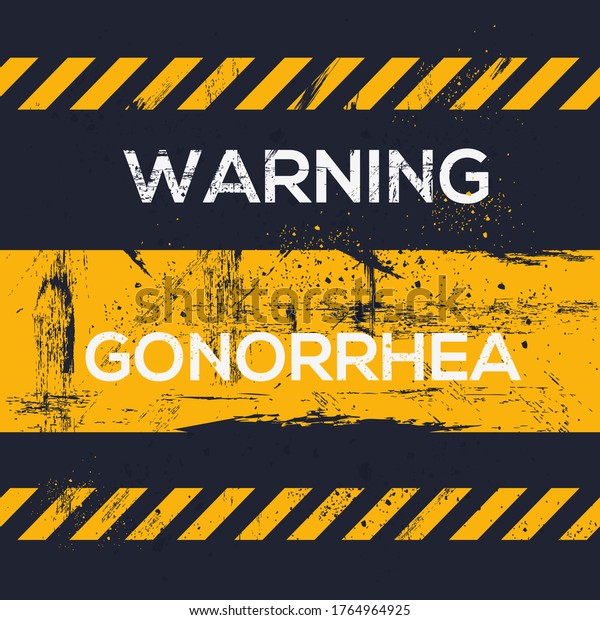 Warning Sign Gonorrhea Vector Illustration Stock Vector (Royalty Free ...