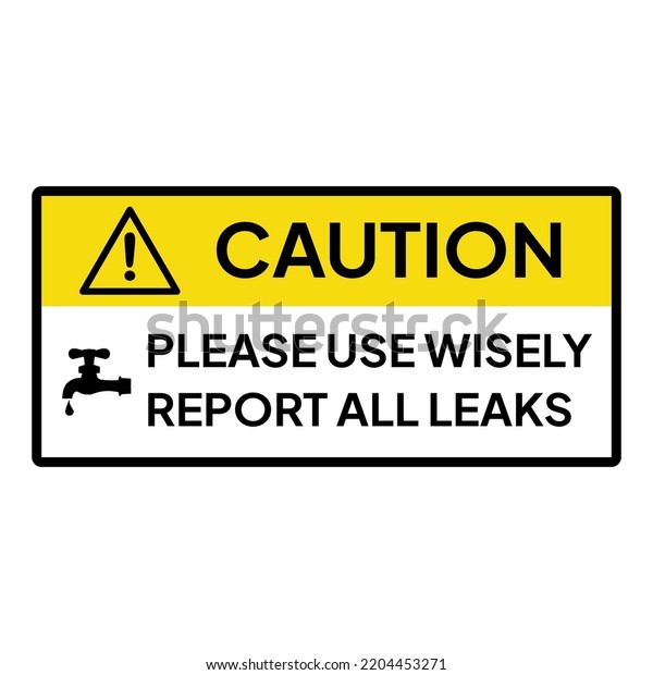 Warning Sign Label Industrial Caution Notice Stock Vector (Royalty Free ...