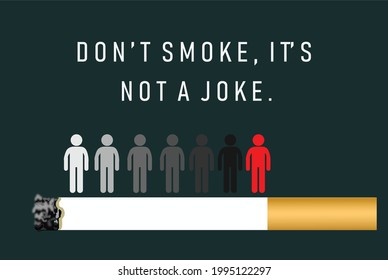 Warning Sign Not Smoke Text Illustration Stock Vector (Royalty Free ...