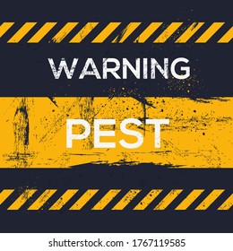 Warning Sign Pest Vector Illustration Stock Vector (Royalty Free ...