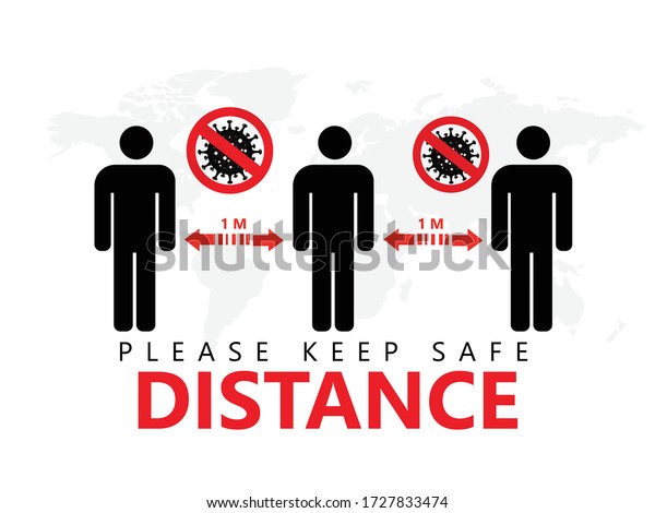 Warning Sign Poster Please Keep Safe Stock Vector (Royalty Free ...