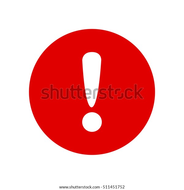 Warning Sign Red Circular No Background Stock Vector (Royalty Free ...