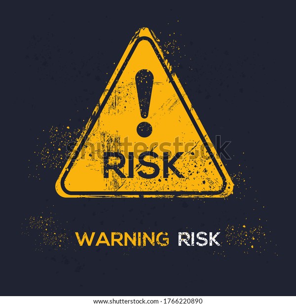 Warning Sign Risk Vector Illustration Stock Vector (Royalty Free ...