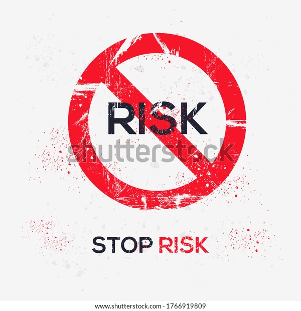 Warning Sign Risk Vector Illustration Stock Vector (Royalty Free ...