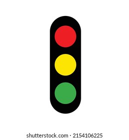 Warning Sign Traffic Light Road Traffic Stock Vector (Royalty Free ...
