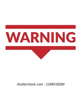 Warning Signlabelwarning Speech Bubble Warning Tag Stock Vector ...