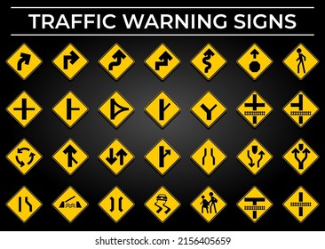 Warning Signs Illustration Free Vector Stock Vector (Royalty Free ...