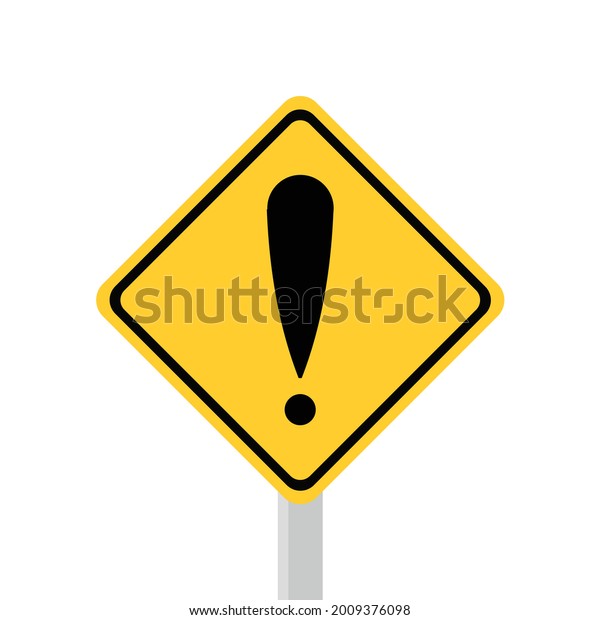 Warning Signs Traffic Safety Signs Orange Stock Vector (Royalty Free ...