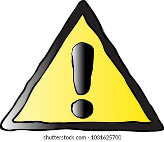 Warning Sing Illustration Stock Vector (Royalty Free) 1031625700 ...