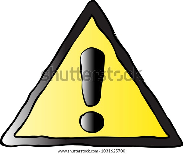 Warning Sing Illustration Stock Vector (Royalty Free) 1031625700 ...