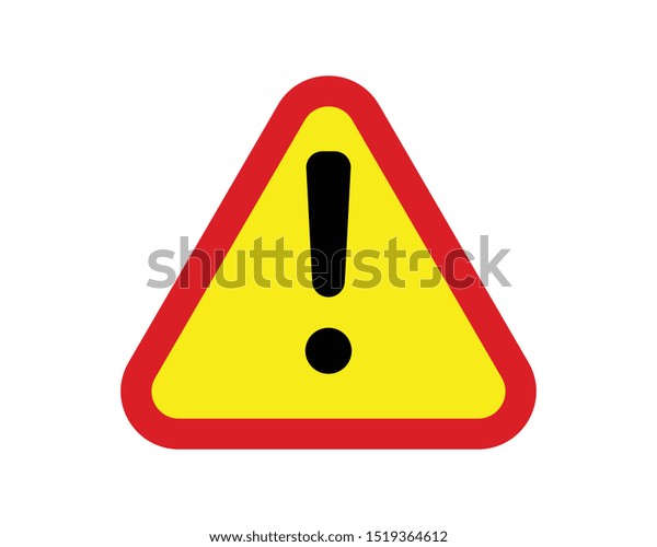 Warning Someone Avoid Something Warning Sign Stock Vector (Royalty Free ...