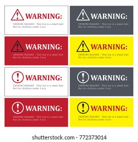 Warning Attention Caution Sign On Origami Stock Vector (Royalty Free ...