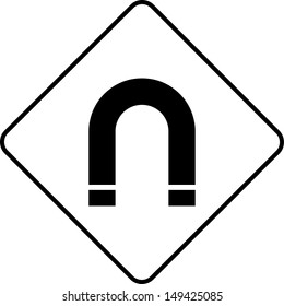 Warning Symbol Magnet Vector Stock Vector (Royalty Free) 149425085 ...