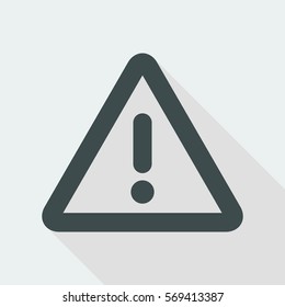Warning Symbol Vector Flat Minimal Icon Stock Vector (Royalty Free ...