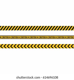 Warning Tapes Seamless Hazard Stripes Texture Stock Vector (Royalty ...