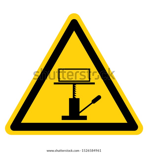 Warning Use Mechanical Lift Symbol Signvector 스톡 벡터(로열티 프리) 1526584961 ...