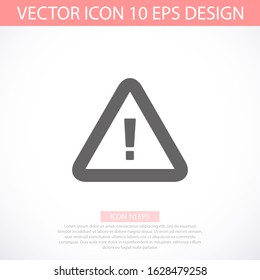 Warning Vector Icon Template Color Editable Stock Vector (Royalty Free ...