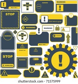 Warning Vector Signs Vector Template Great Stock Vector (Royalty Free ...