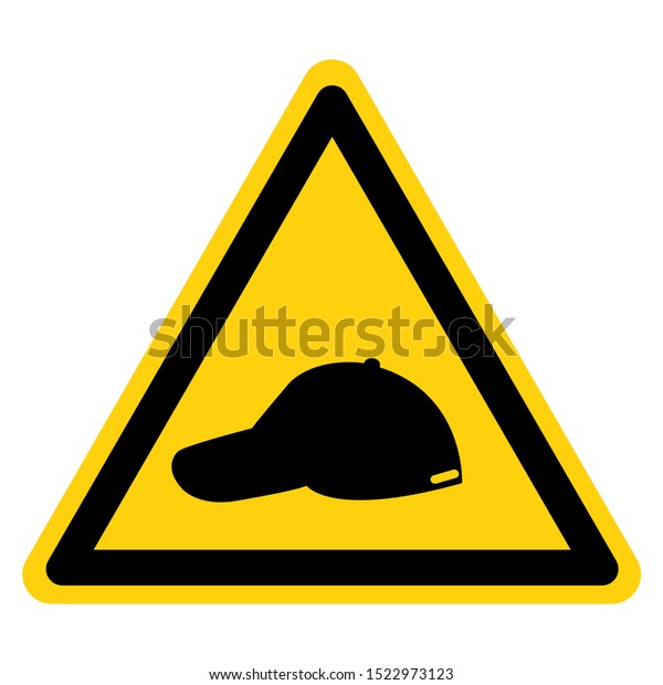 Warning Wear Cap Symbol Signvector Illustration Stock Vector (Royalty ...