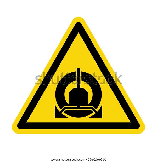 Warning Wheel Clamping Operation Sign Symbol Stock Vector (Royalty Free ...