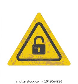 Warningstreet Sign Lock Stock Vector (Royalty Free) 1042064926 ...