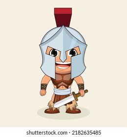 Warrior Cartoon Character Vector Art Stock Vector (Royalty Free ...
