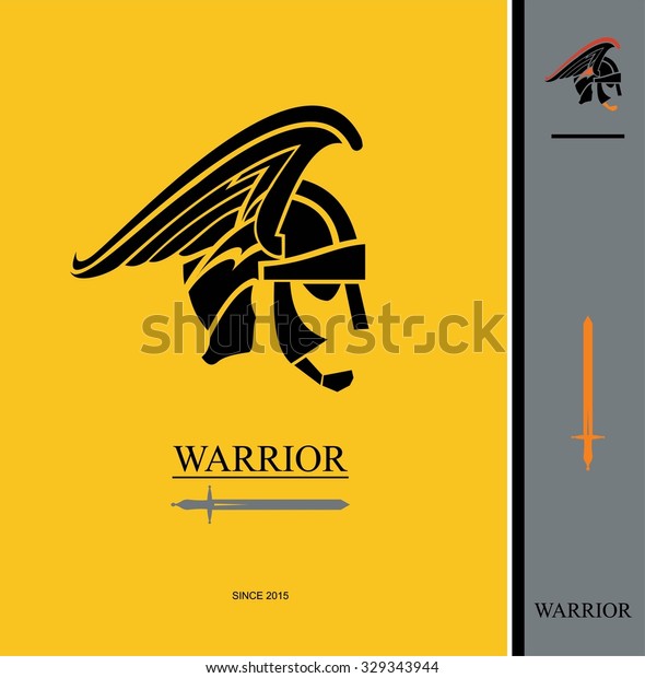 Warrior Centurion Sword Warrior Head Sword 库存矢量图（免版税）329343944 ...