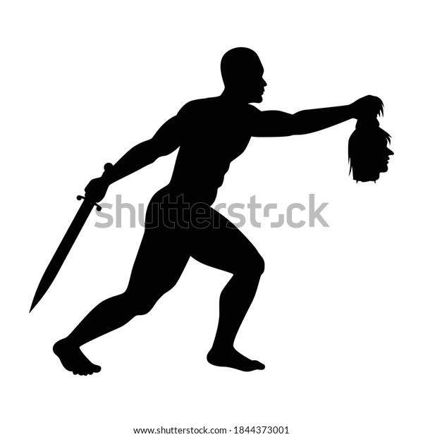 Warrior Enemy Head Silhouette Vector Stock Vector (Royalty Free) 1844373001