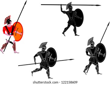 Warriors Figures Good Animation Stock Vector (Royalty Free) 122158609 ...