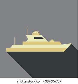 Naval Military War Ship Vector Graphic Stock Vector (Royalty Free ...