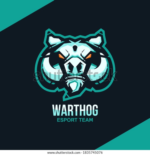 Warthog Wild Boar Head Logo Sport Stock Vector (Royalty Free) 1835745076