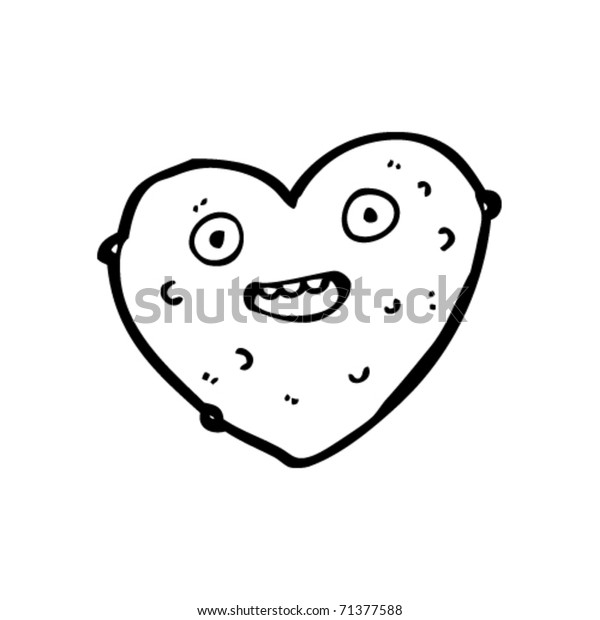 Warty Heart Cartoon Stock Vector (Royalty Free) 71377588 | Shutterstock